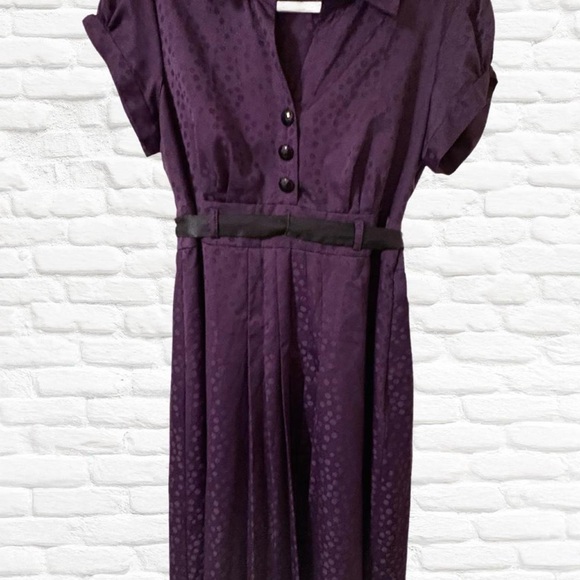 Robbie Bee | Dresses | Robbie Bee Deep Purple Midi Dress | Poshmark